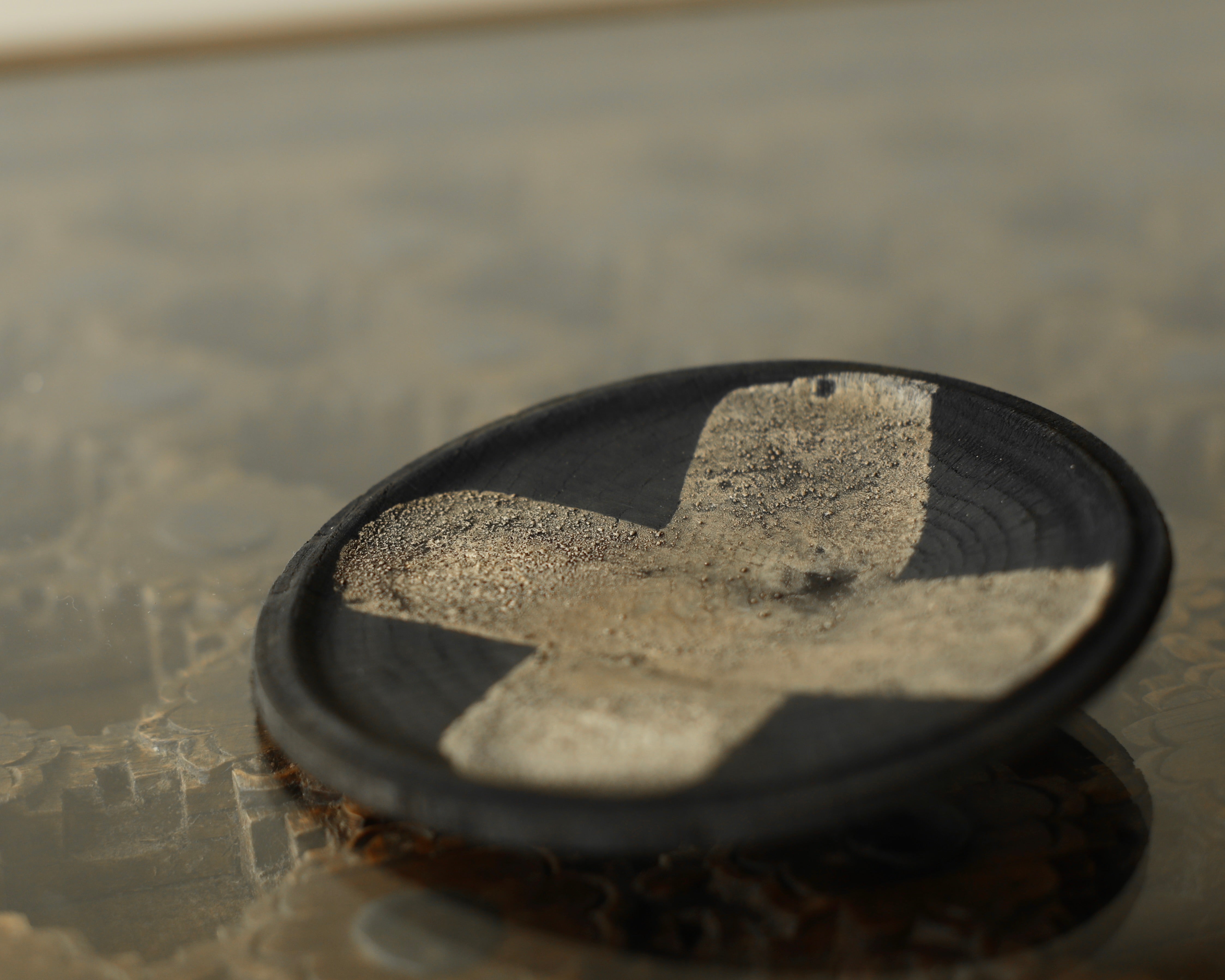 Glenn Dane 'Disc from sustainably sourced oak, with iron oxide & local ...