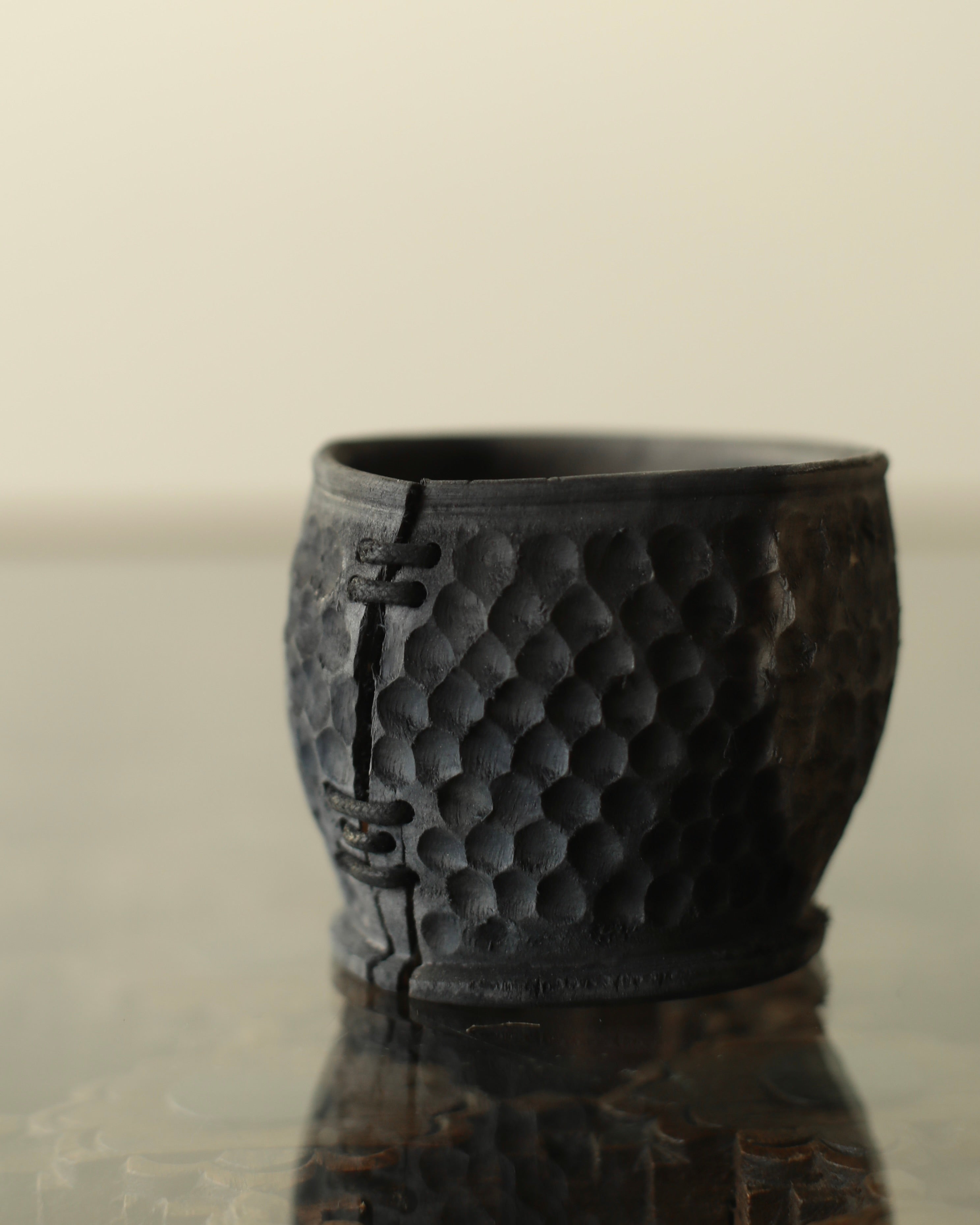 Glenn Dane 'Hollowed cup from sustainably sourced maple, with iron oxi ...